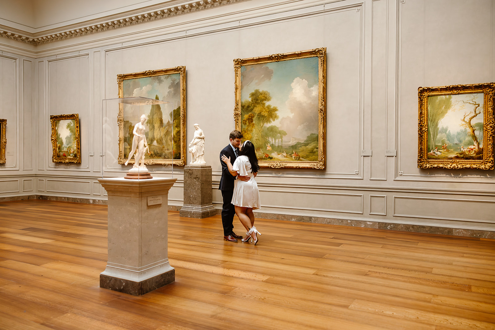 Romantic Art Museum Engagement Photos in Washington DC - Juliana Wall ...
